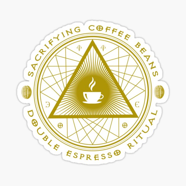 "Double Espresso Ritual" Sticker for Sale by LovelyMoi | Redbubble