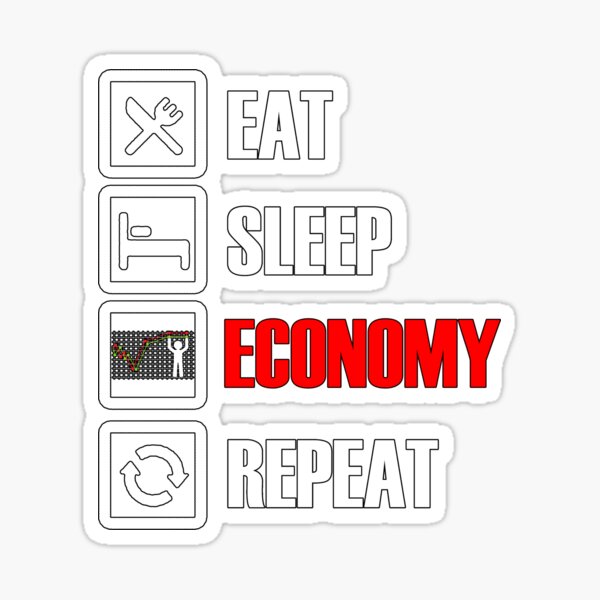 "Economy, economist, economics" Sticker for Sale by Just-a-Dude | Redbubble