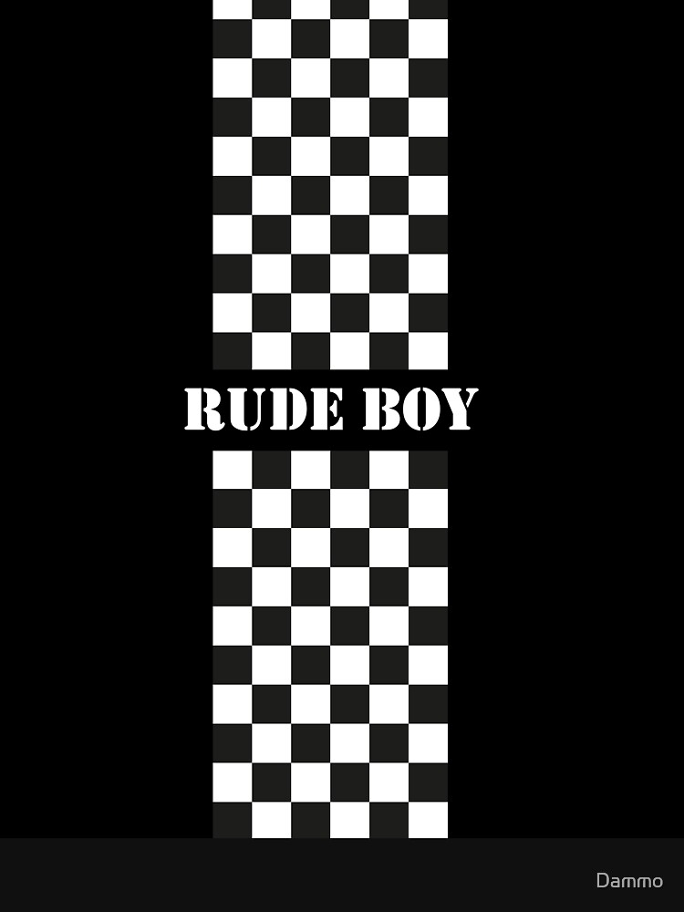 "Rude Boy - Two Tone" T-shirt by Dammo | Redbubble