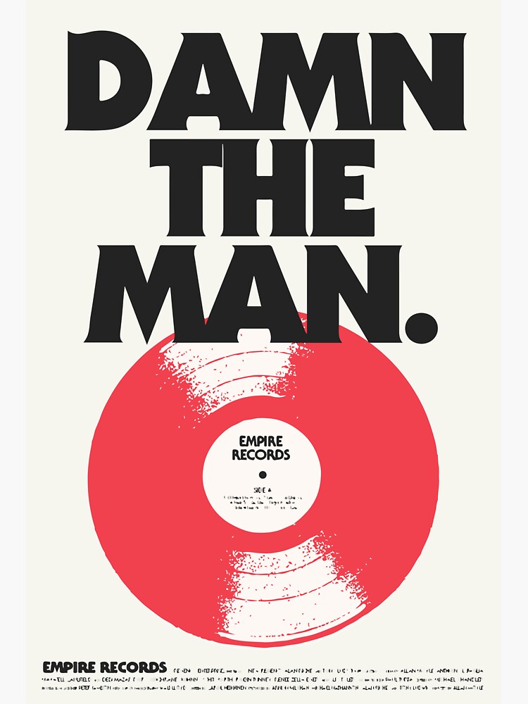 "Empire Records Movie Poster" Sticker for Sale by Freshfroot | Redbubble