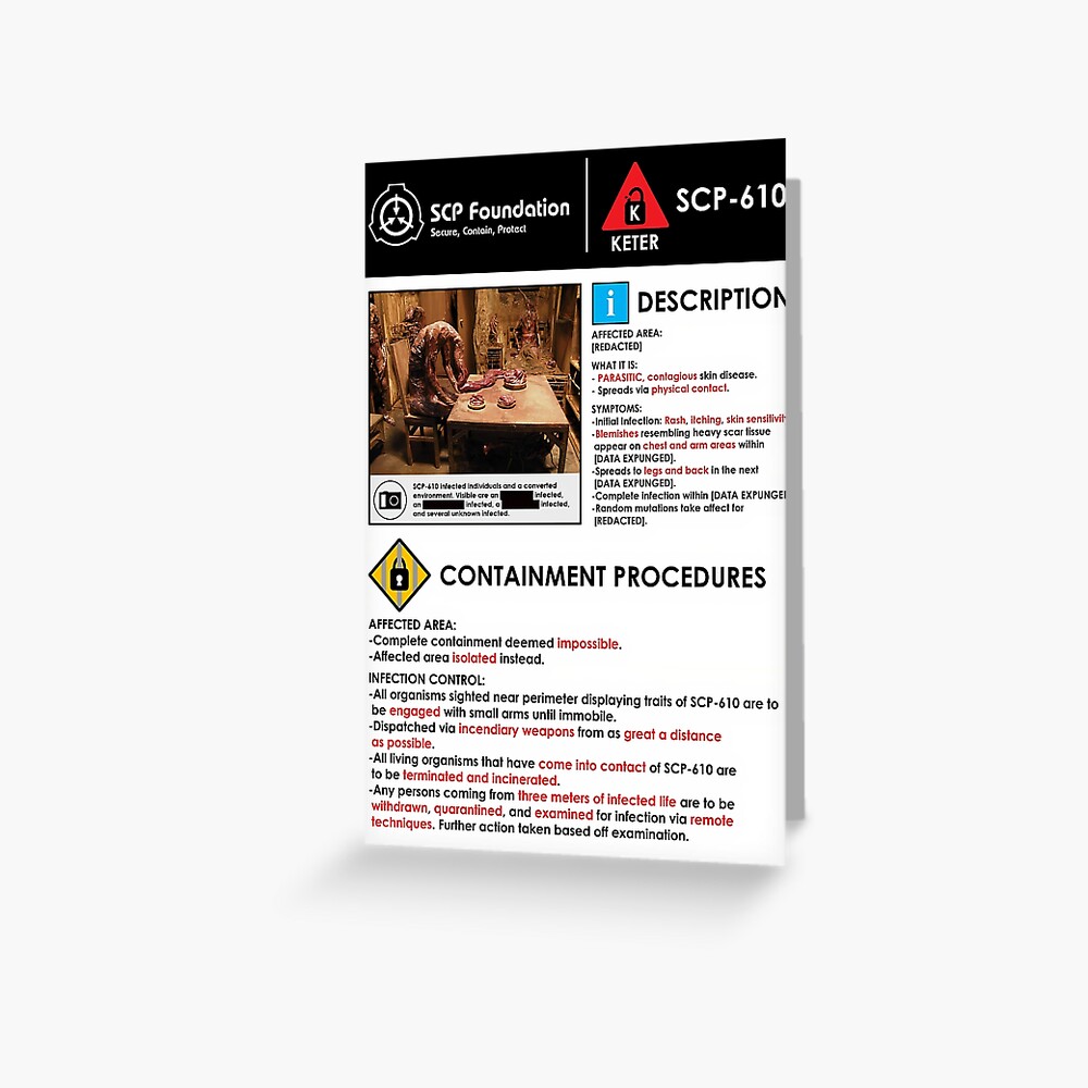 "SCP 610 HQ" Sticker by Raildur | Redbubble