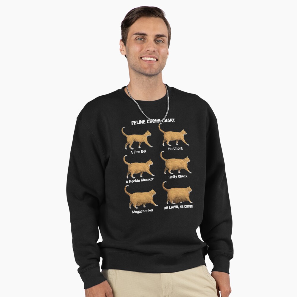 "Feline Conk Chart, Funny Chonk Cat Meme" Poster for Sale by ...