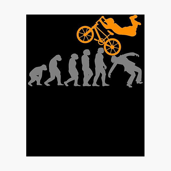 "BMX Rad Fahrer BMX Bike Fahrrad Zubehör Evolution race BMX" Fotodruck ...