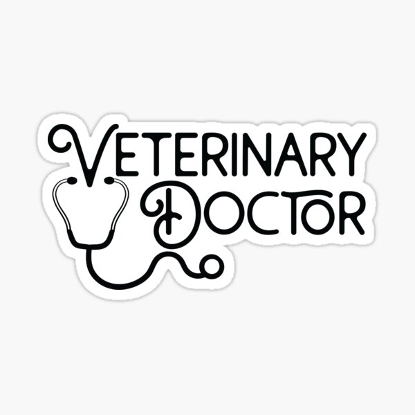 "Veterinary Doctor Veterinarian" Sticker for Sale by ByTekk | Redbubble