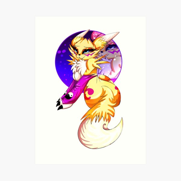 "Renamon" Art Print for Sale by Albino-Flamingo | Redbubble