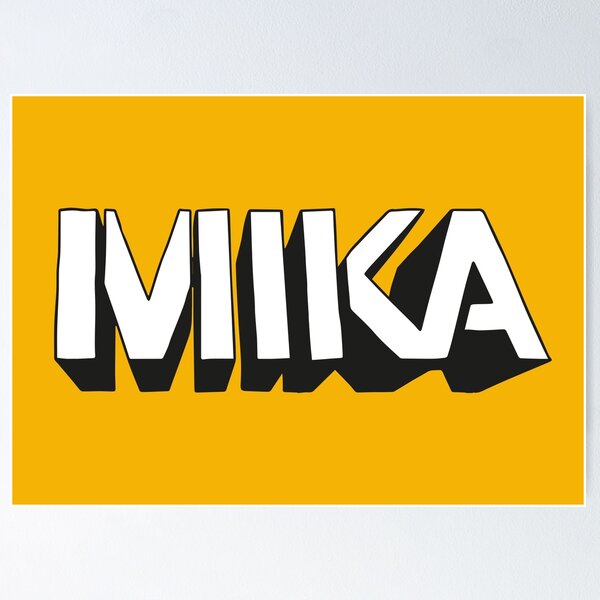"Mika Logo Signature" Poster for Sale by TooFrenchClub | Redbubble