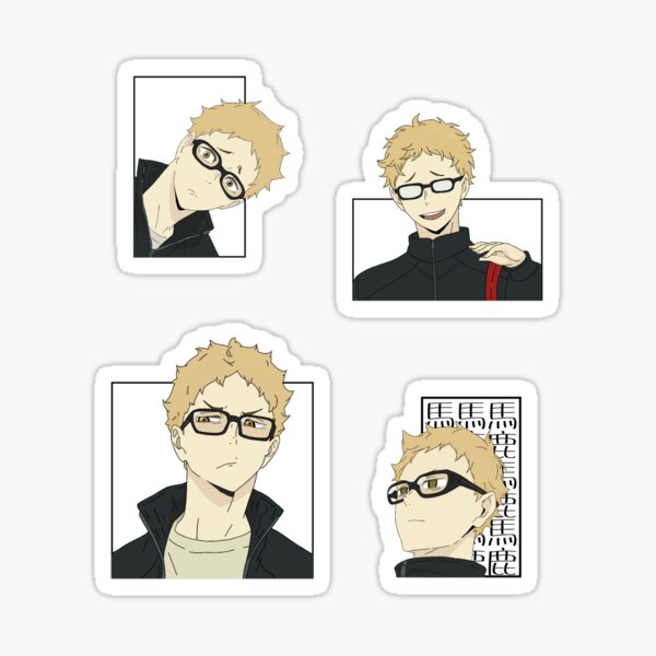 "Tsukishima Kei from Haikyuu!" Sticker for Sale by niconek03 | Redbubble