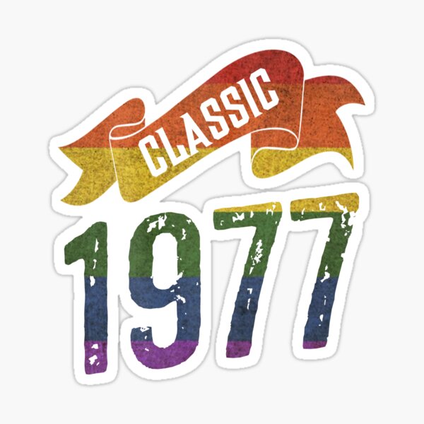"Classic 1977" Sticker for Sale by rodmendonca | Redbubble