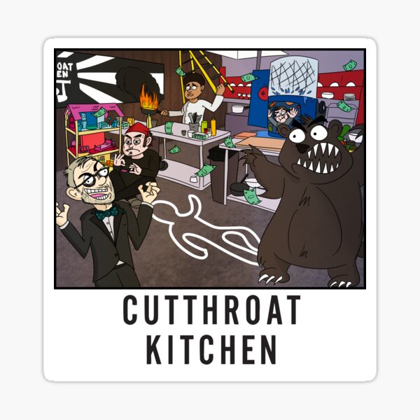 "Cutthroat Kitchen Doodle" Sticker for Sale by blstewart92 | Redbubble