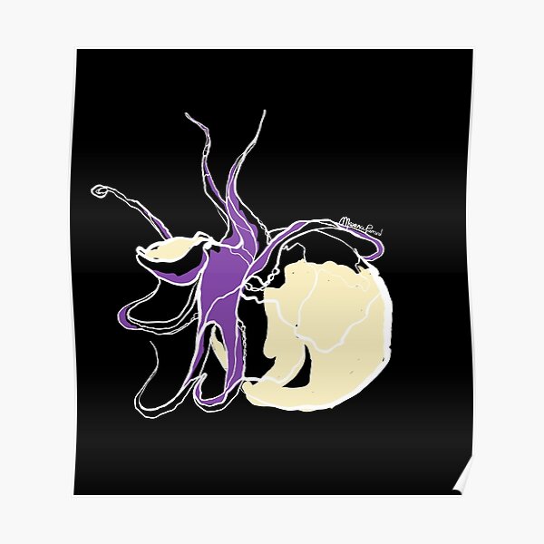 "Single Line - Conquer The Moon (White)" Poster by MaxencePierrard ...