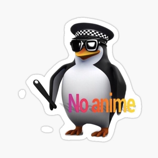 "No Anime!" Sticker by Nemos-Pondering | Redbubble