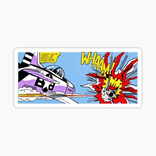 "WHAAM!" Sticker for Sale by POP-ART-STUDIO | Redbubble