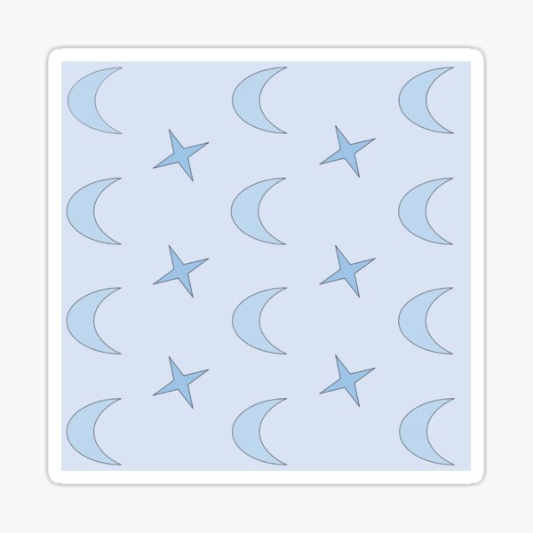 "Blue moon" Sticker for Sale by ArtistGP | Redbubble