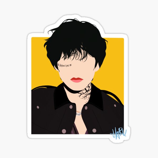 "BTS Taehyung (V) Faceless Portrait " Sticker for Sale by Haruviere ...
