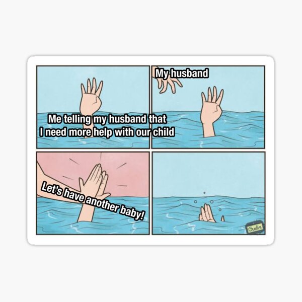 Pegatina «Meme ahogándose ... inspirado en hechos reales.» de Ddunce ...