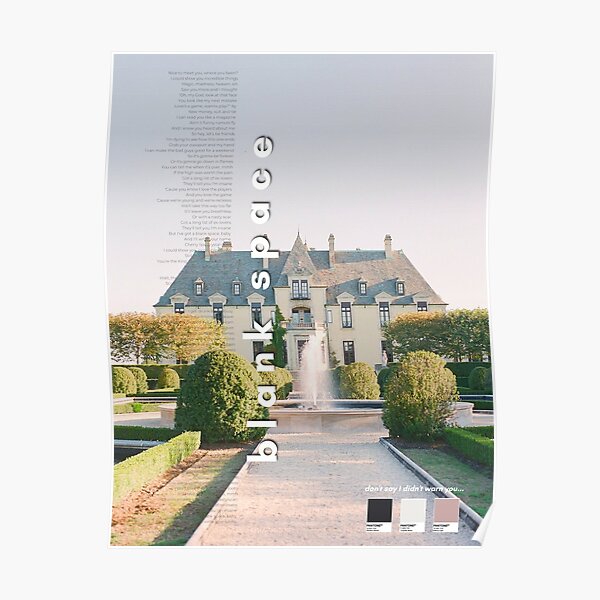 "Blank Space Taylor Swift Poster - 1989" by jnnavas | Redbubble