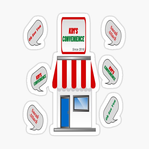"Kim's Convenience " Sticker for Sale by Danyell369 | Redbubble