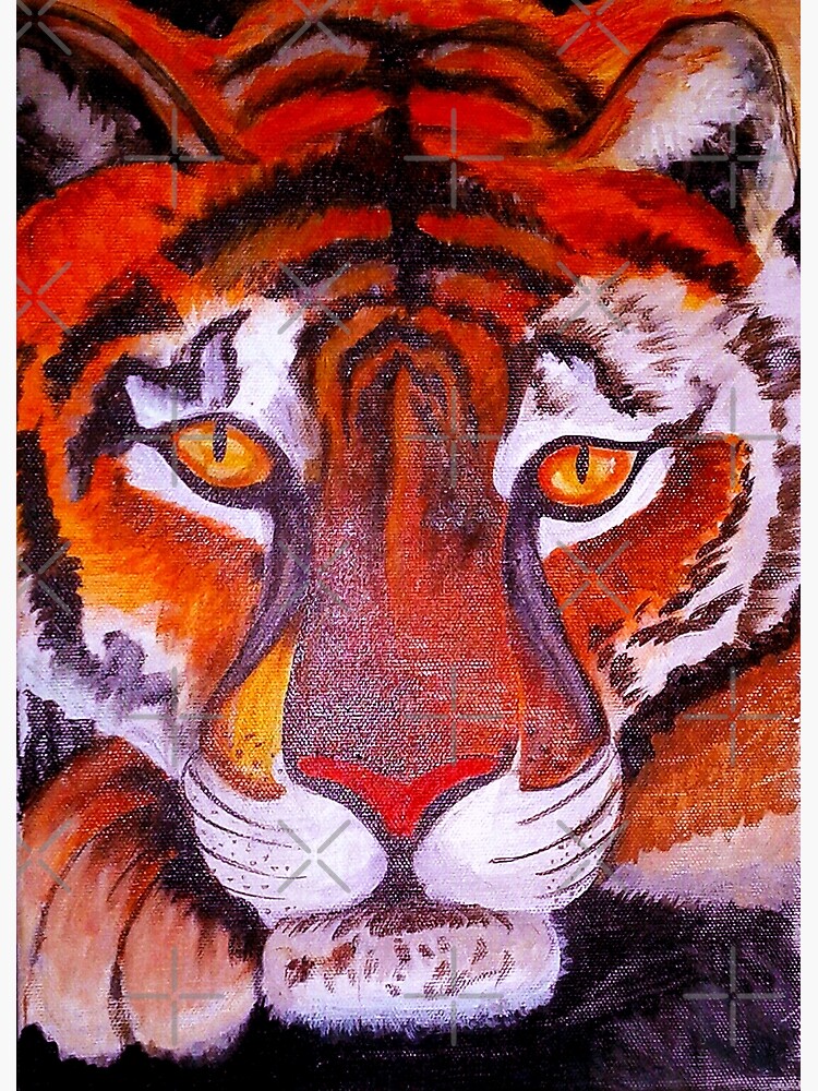 "Acrylic drawing of tiger" Art Print by DSR-Arts | Redbubble