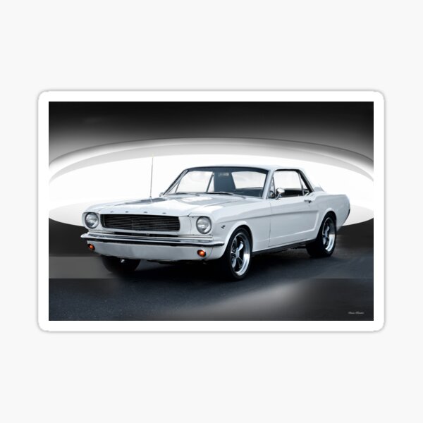"1966 Ford Mustang '302 Stroker' Coupe" Sticker by DaveKoontz | Redbubble