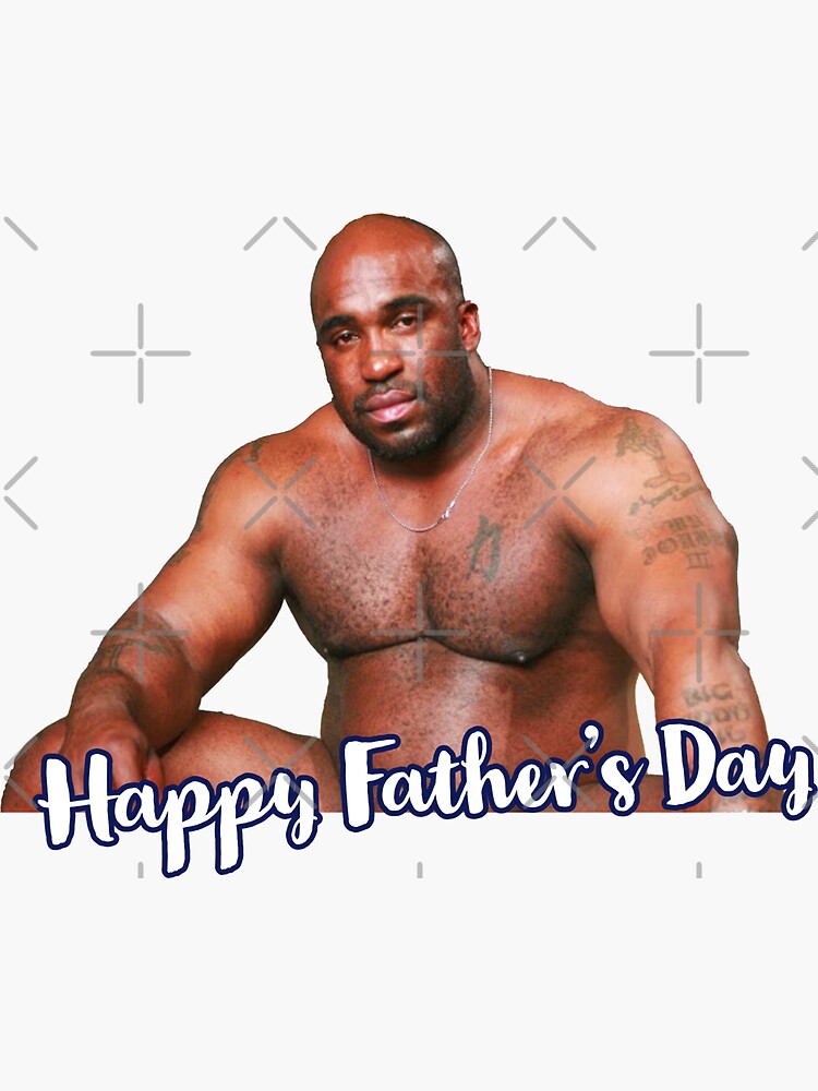 Pegatina «Feliz día del padre - Barry Wood» de MemeStan | Redbubble