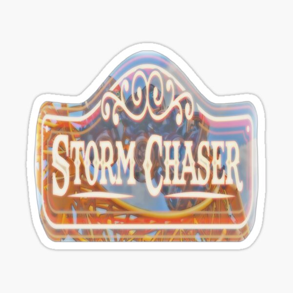 "Stormchaser train logo" Sticker for Sale by Thrillgiftsuk | Redbubble