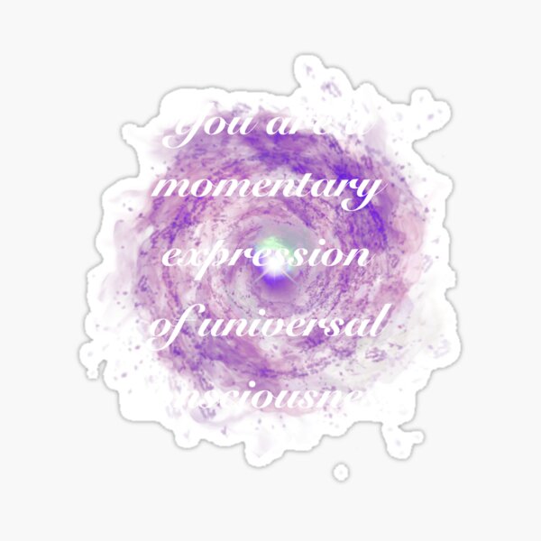 "Universal Consciousness - V2" Sticker for Sale by GuyBlank | Redbubble