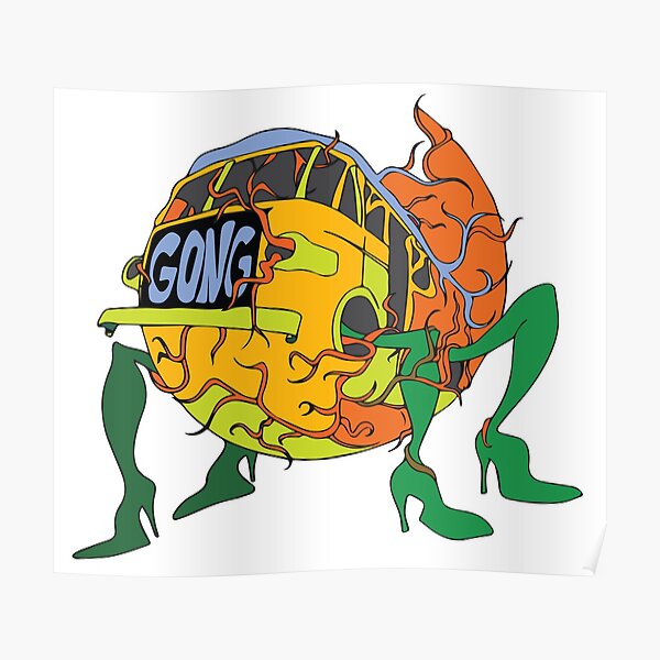 "Gong Bus With Legs" Poster by Graficadelic | Redbubble