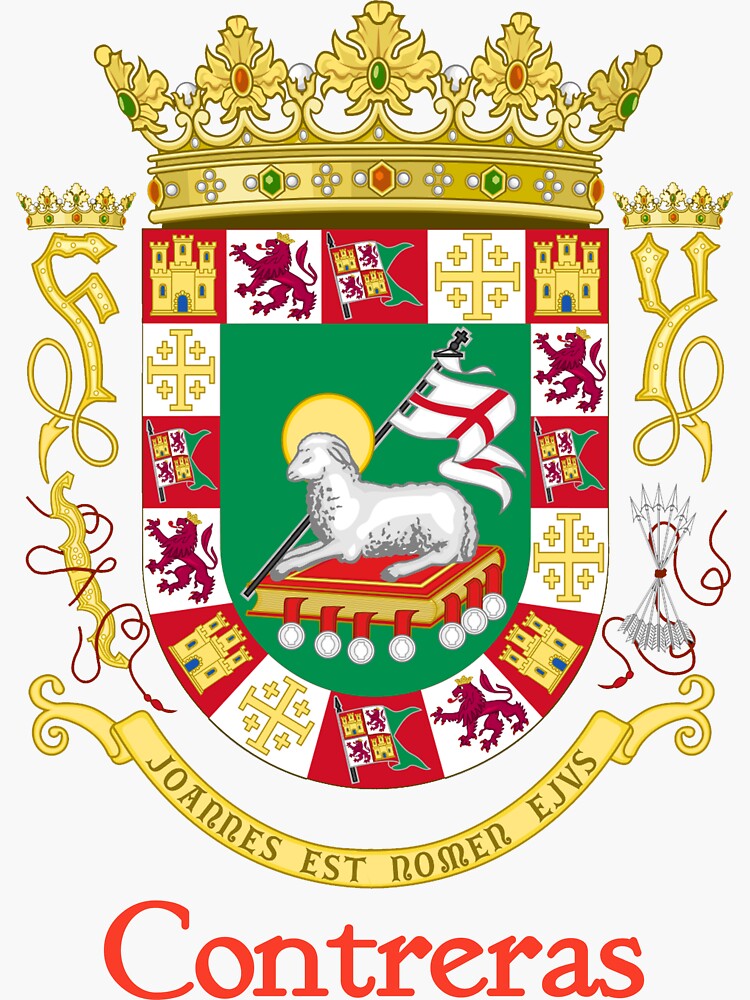 Pegatina «Escudo Contreras de Puerto Rico» de carpediem6655 | Redbubble