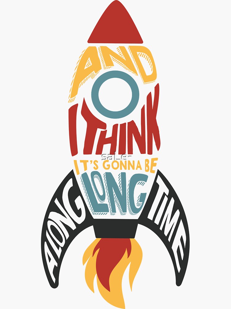 "rocketman calligram" Sticker for Sale by saLe- | Redbubble