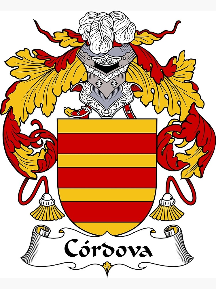 "Cordova Coat of Arms/ Cordova Family Crest" Canvas Print for Sale by ...