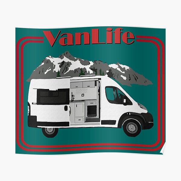 Vanlife Poster By Liberatoryart Redbubble