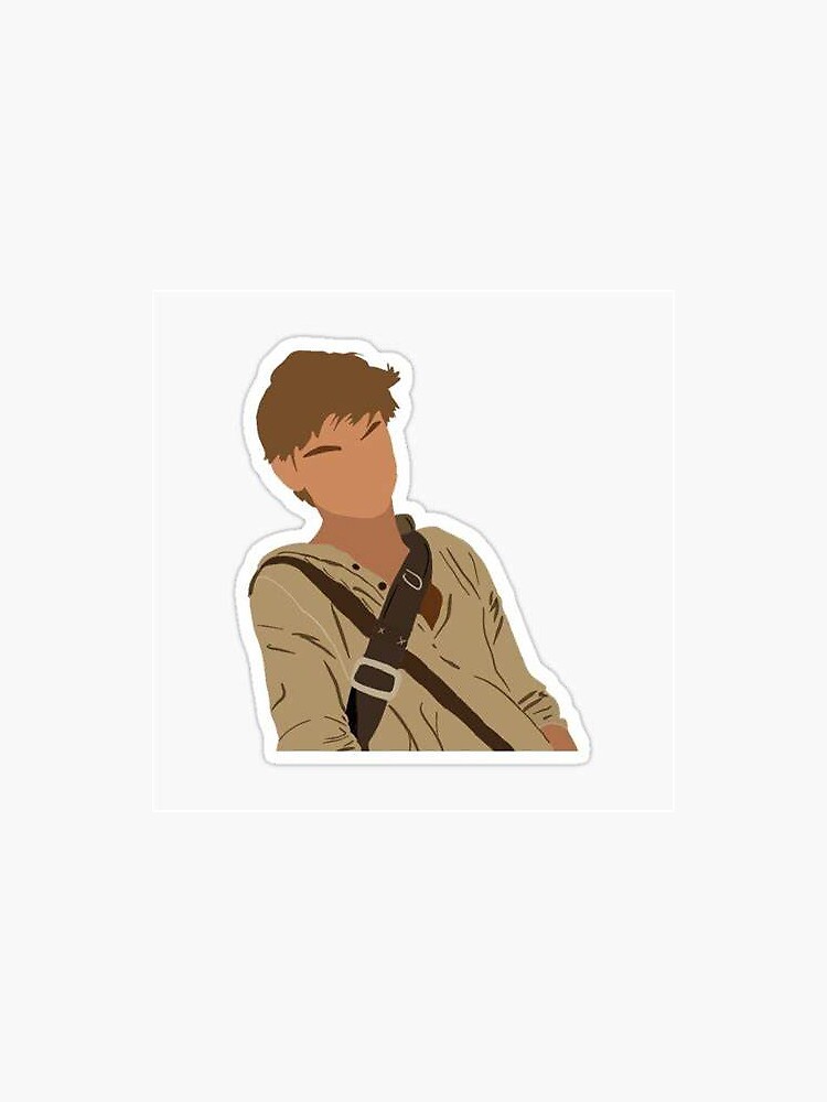 "newt from the maze runner " Sticker for Sale by stickers4life25 ...