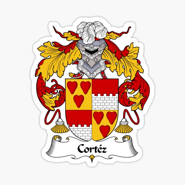 "Cortez Coat of Arms/Family Crest" Sticker for Sale by carpediem6655 ...