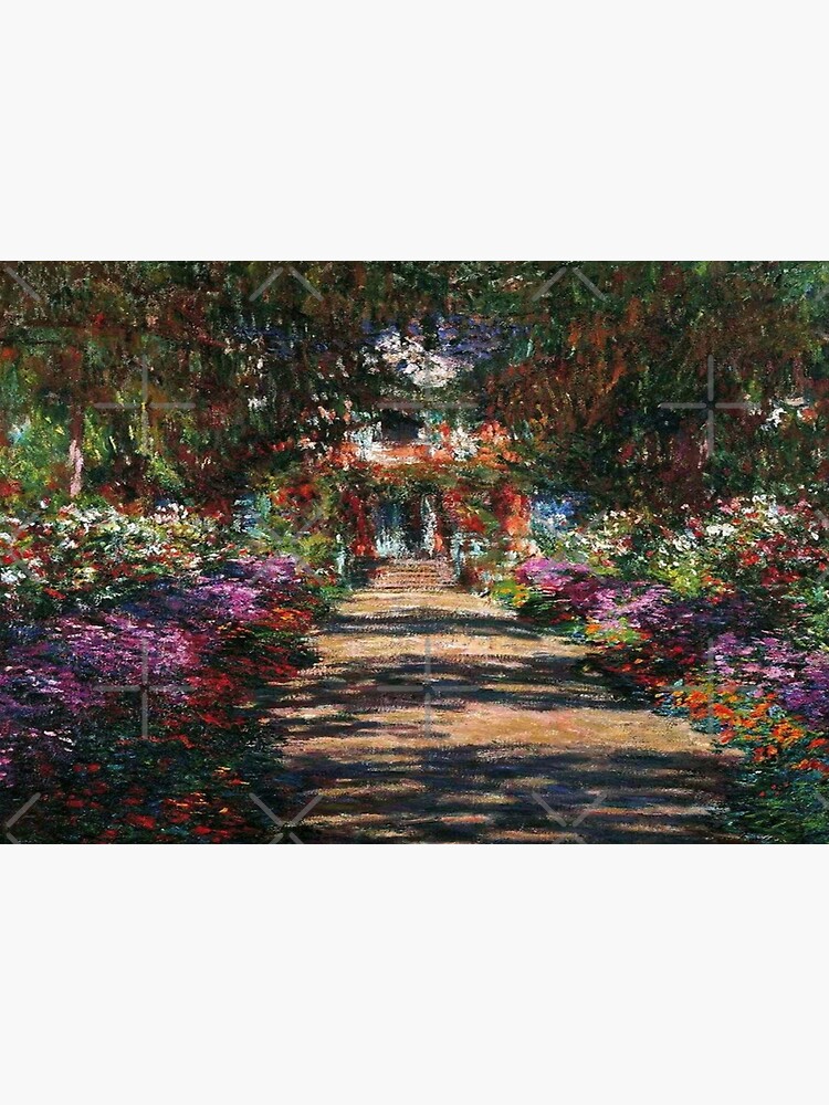 "Garden At Giverny - A Monet Painting 1900 View Through A Window ...