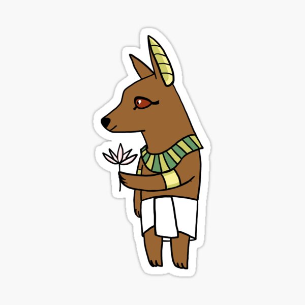 "Anubis" Sticker by mak-n-tees | Redbubble