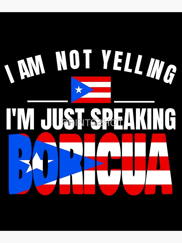 "Boricua Proud To Be Puerto Rican Flag T Shirt Merch" Poster for Sale ...