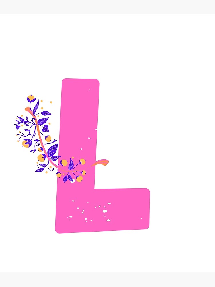 "Letter L Pink Design" Poster for Sale by LiteFeather1 | Redbubble