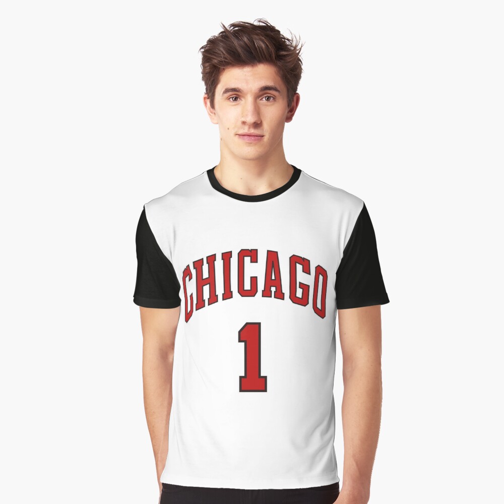 "Derrick Rose Jersey Chicago " Essential T-Shirt for Sale by WonderBin ...