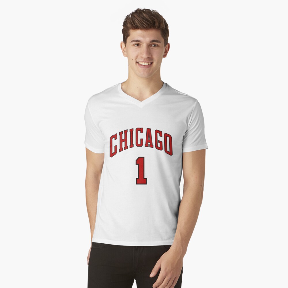 "Derrick Rose Jersey Chicago " Essential T-Shirt for Sale by WonderBin ...