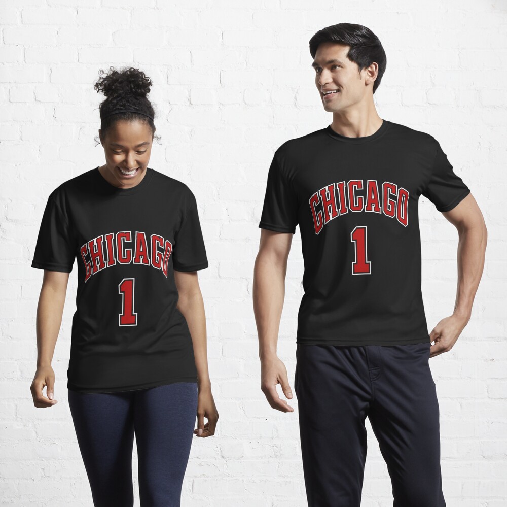 "Derrick Rose Jersey Chicago " Essential T-Shirt for Sale by WonderBin ...