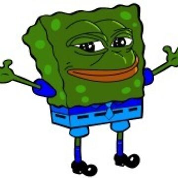 "Spongebob Pepe" Sticker for Sale by Rad Merch | Redbubble