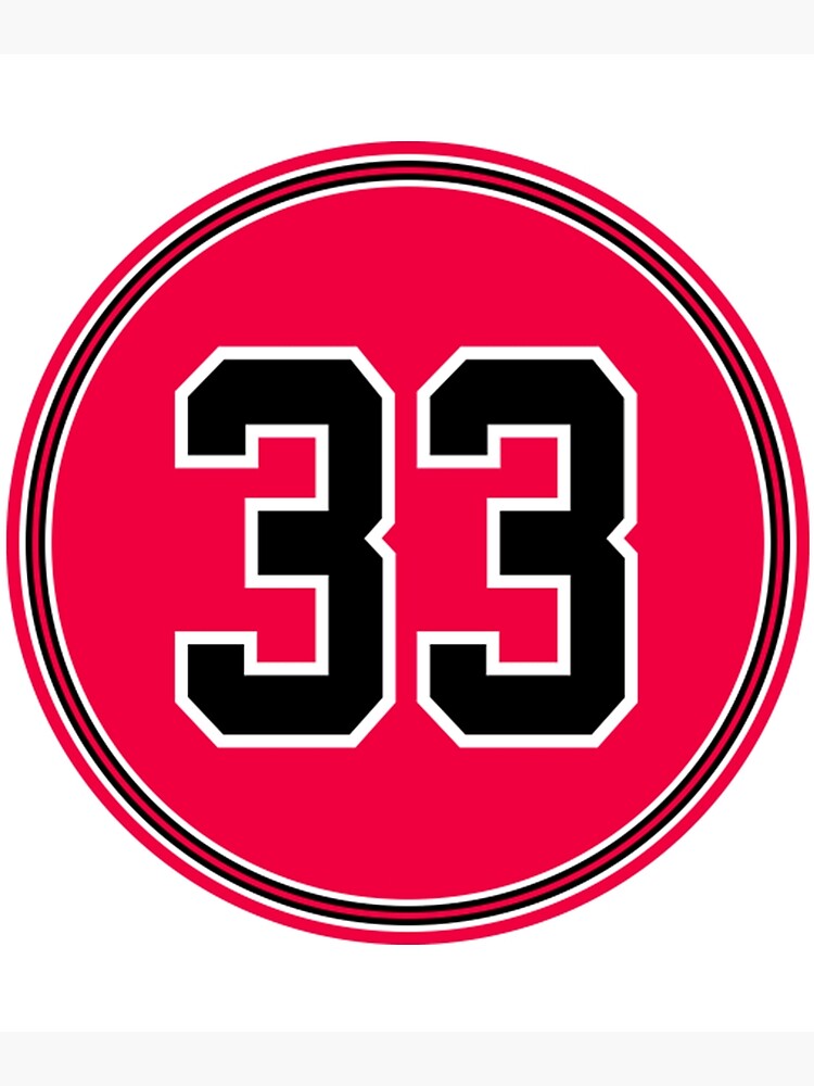 "Scottie Pippen Number 33" Poster by WonderBin | Redbubble