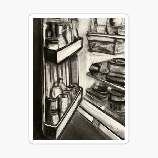 "Midnight Snack 2" Sticker for Sale by mjoly-art | Redbubble