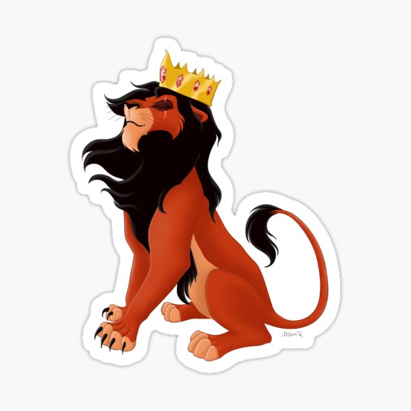 "King Scar" Sticker for Sale by StardreamArt | Redbubble