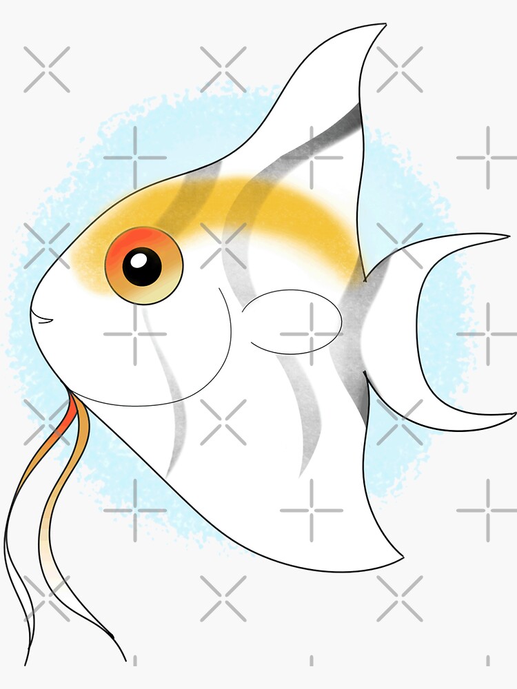 "Scalar fish drawing" Sticker for Sale by FoxsJob | Redbubble