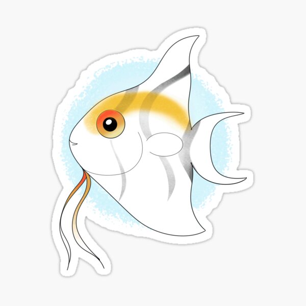 "Scalar fish drawing" Sticker for Sale by FoxsJob | Redbubble