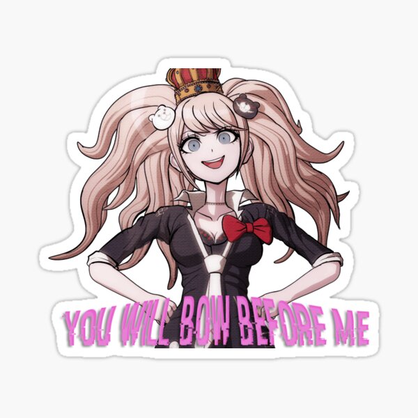 "Bow Before Me - Junko Enoshima" Sticker for Sale by Nepurrious | Redbubble