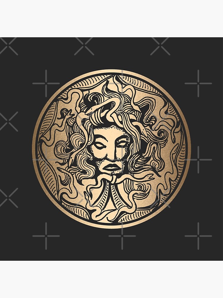 "Gold gorgoneion ancient Greek mythological figures amulet" Poster by ...