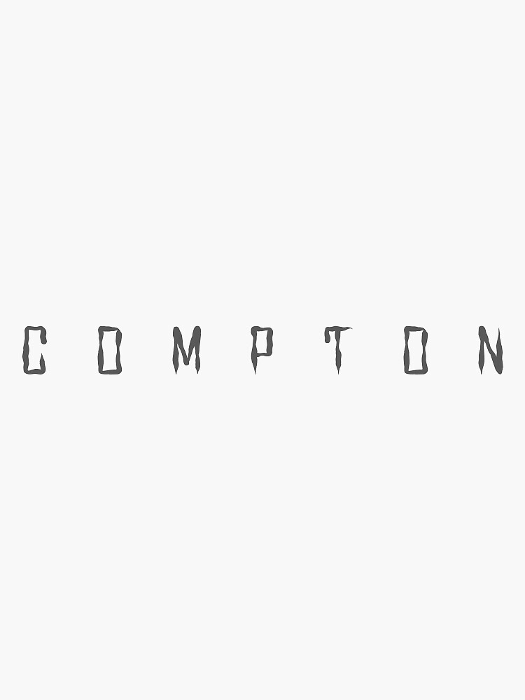 "Compton Street Wear Logo" Sticker by jamieroach | Redbubble