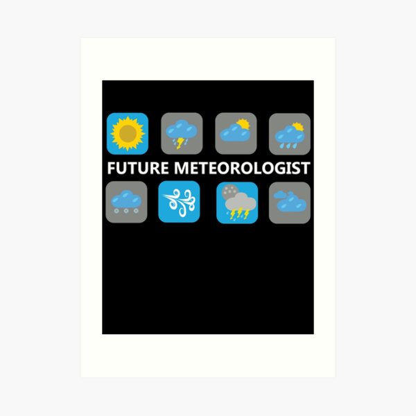 "Weather Forecast Icons Future Meteorologist" Art Print by Sashakis ...